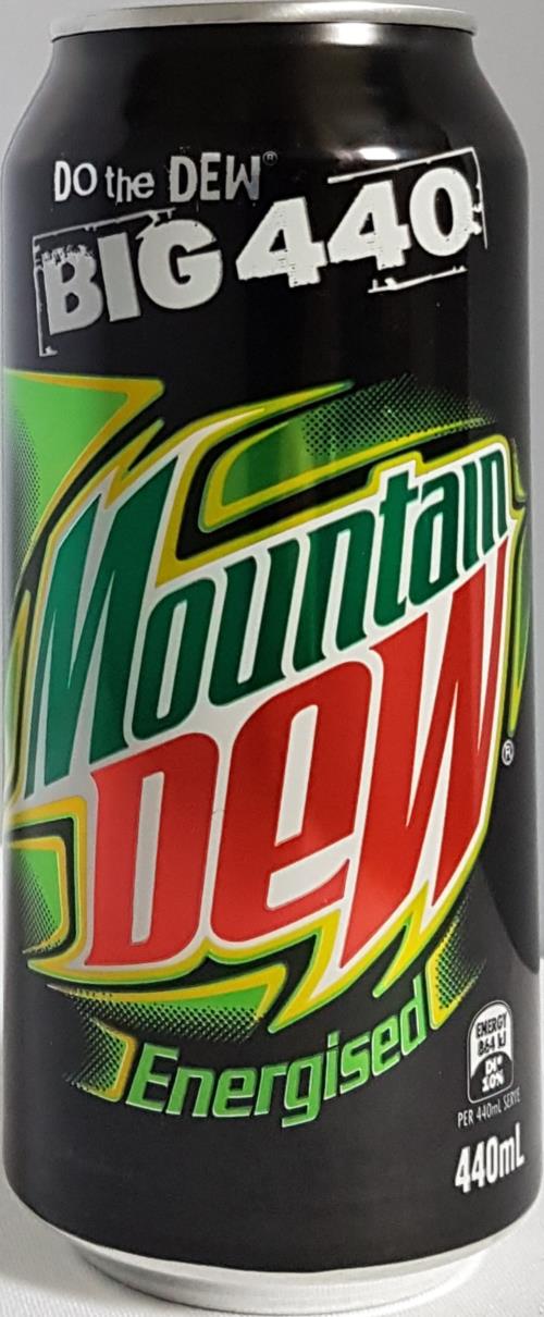 MOUNTAIN DEW Citrus Soda 440mL DO THE DEW BIG 440 Australia